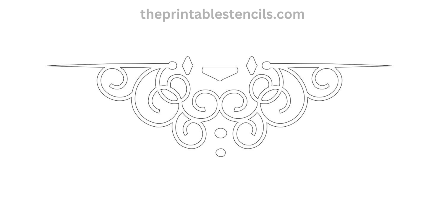 Free Printable Ornamental Border Stencils 6 Designs