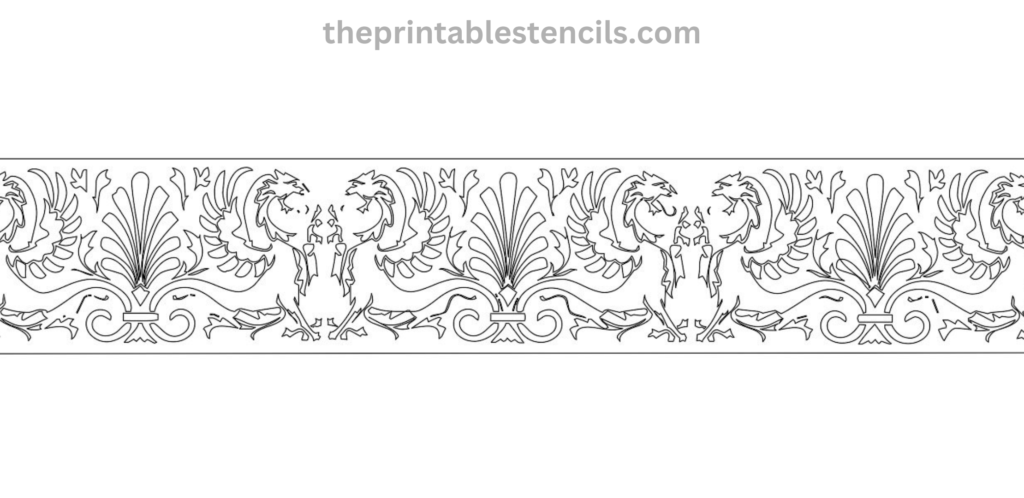 11 Free Printable Floral Border Stencils