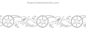 11 Free Printable Floral Border Stencils