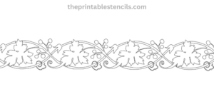 11 Free Printable Floral Border Stencils
