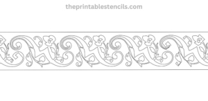 11 Free Printable Floral Border Stencils