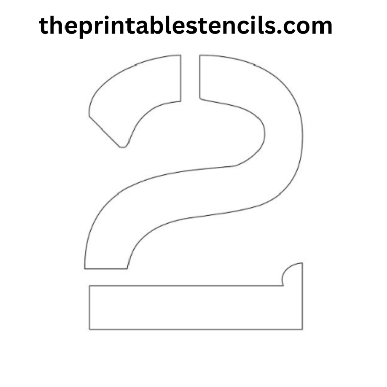 Free Printable 3 Inch Number Stencils 1-10