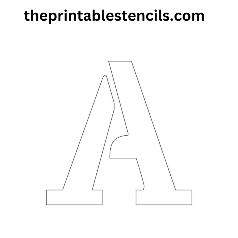 Free Printable 3 Inch Letter Stencils A-Z