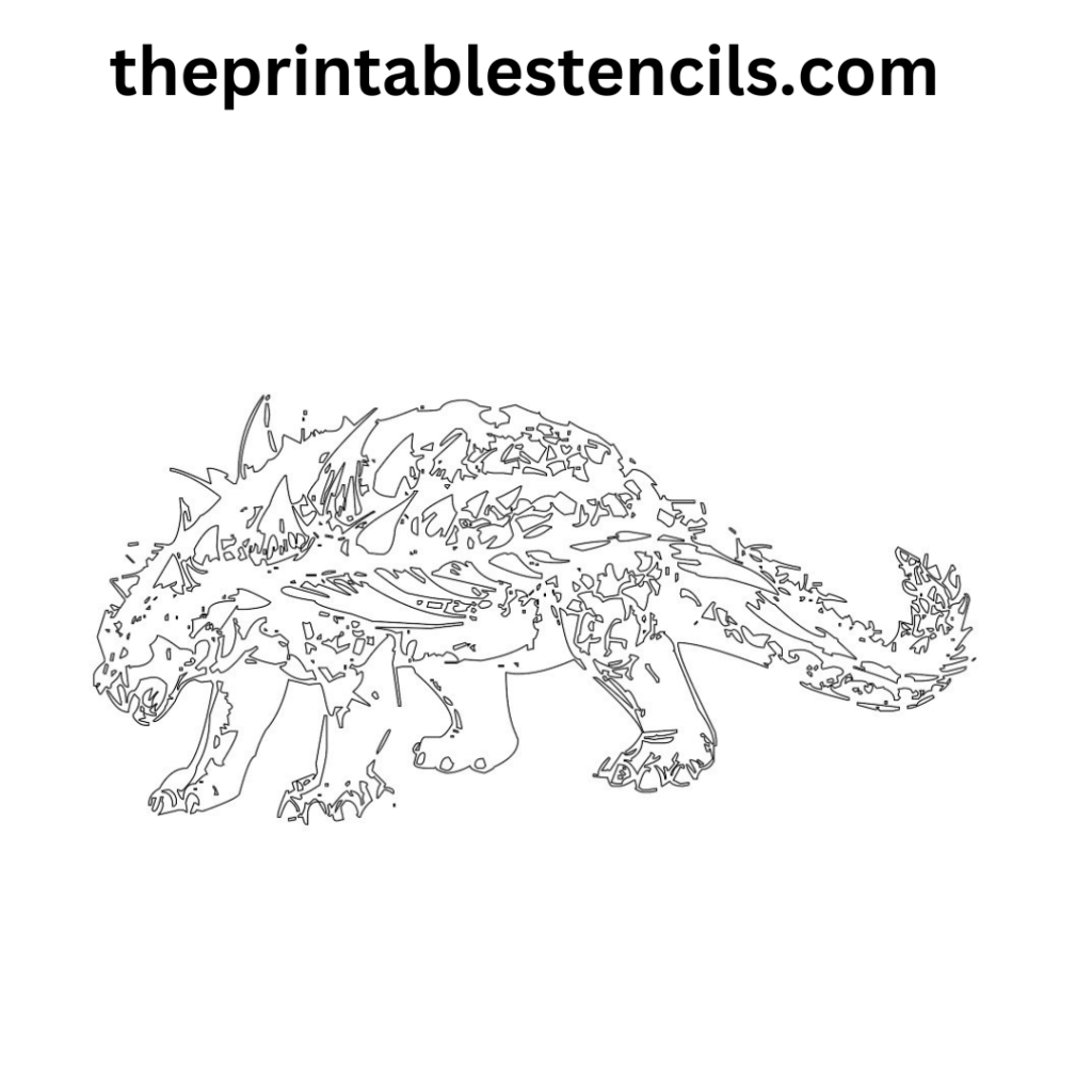 23 Free Printable Dinosaur Stencil Designs