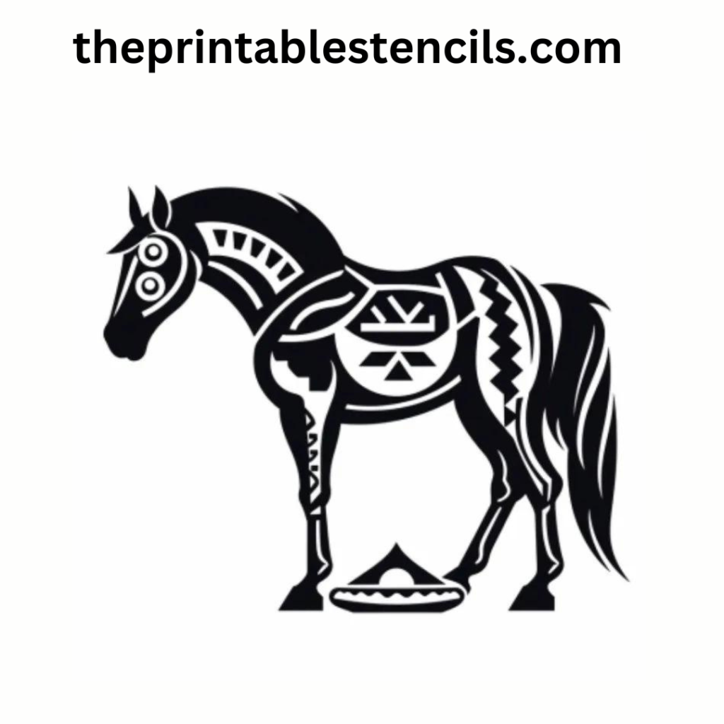 Printable Horse Stencils and Silhouettes