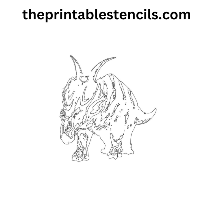 23 Free Printable Dinosaur Stencil Designs
