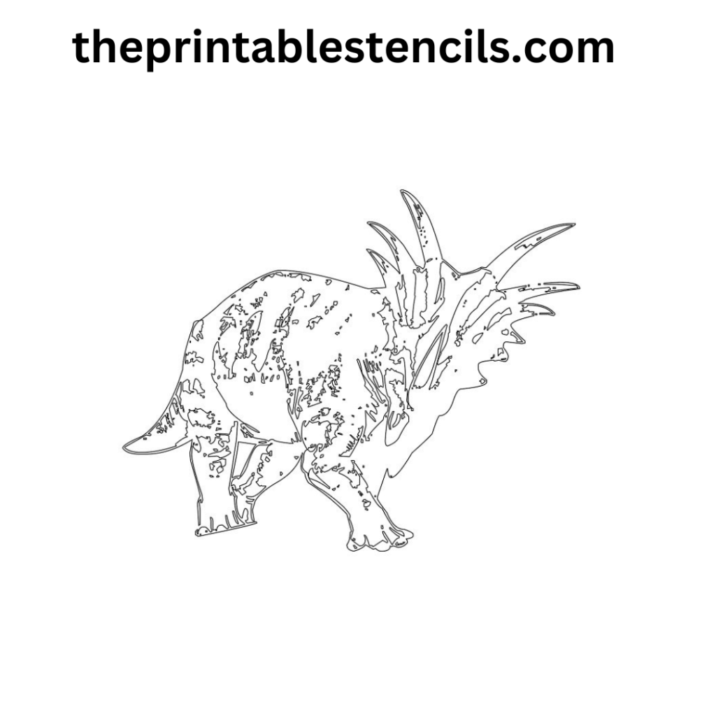 23 Free Printable Dinosaur Stencil Designs
