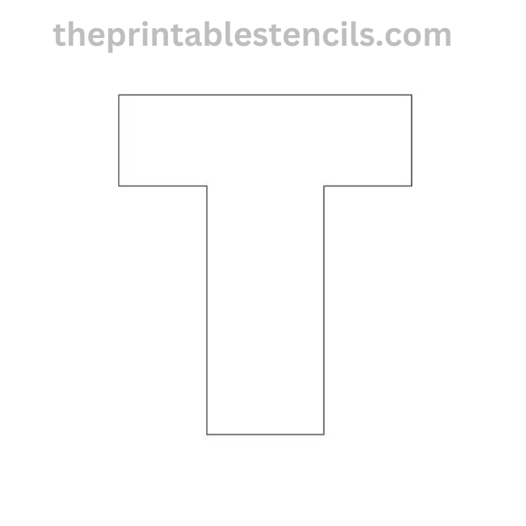 Free Printable Big Large Letter Stencils