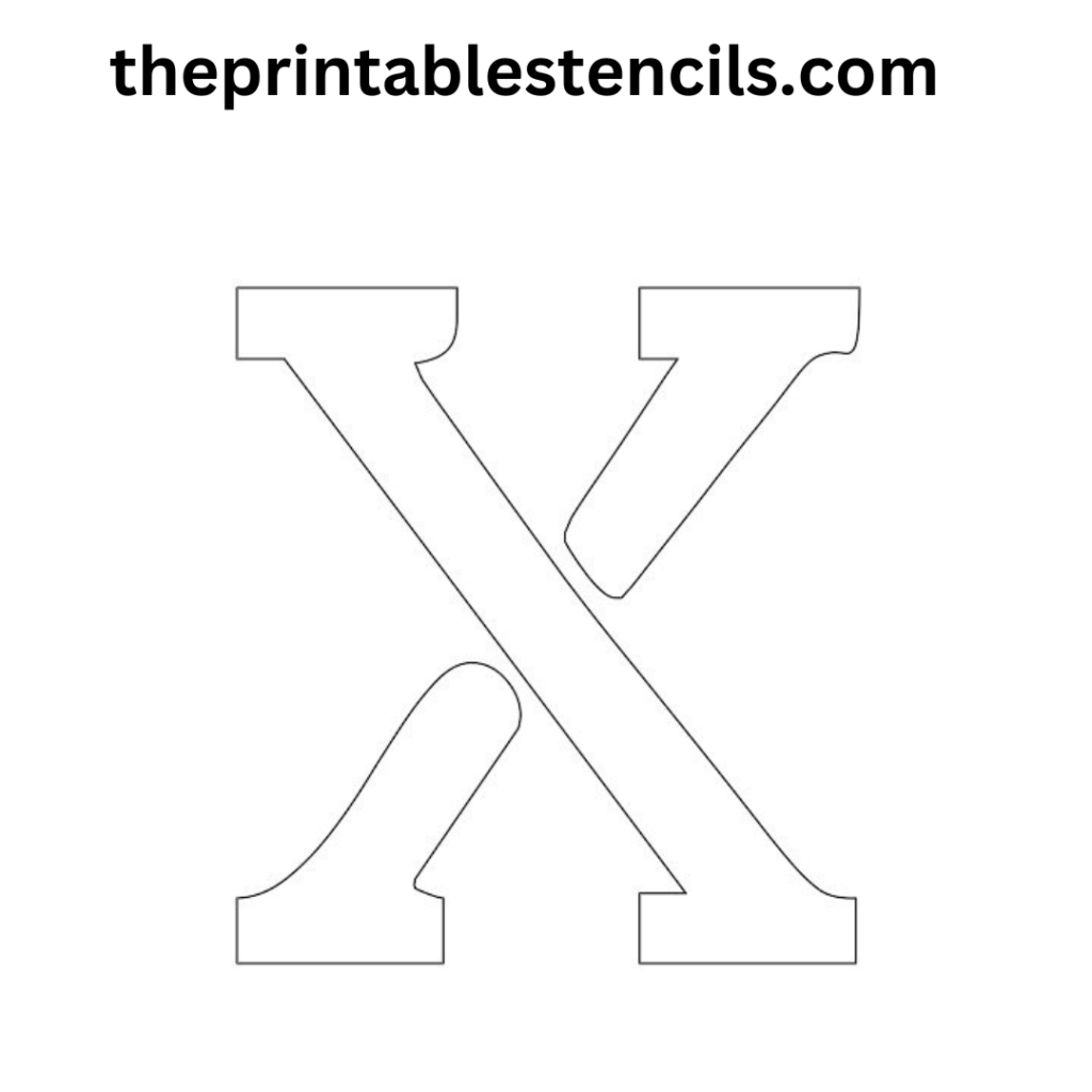 Free Printable 4 Inch Letter Stencils A-Z