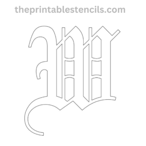 Printable Old English Letters Stencils/Templates