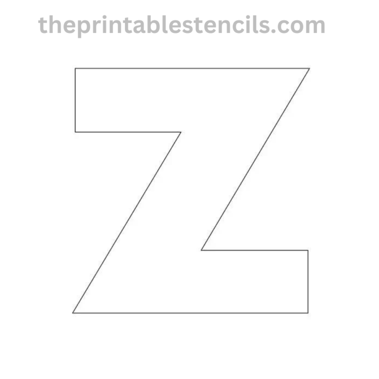 Free Printable Big Large Letter Stencils