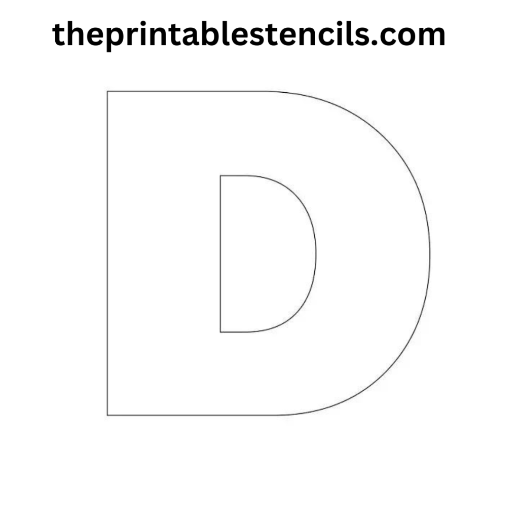 Free Printable Big Large Letter Stencils