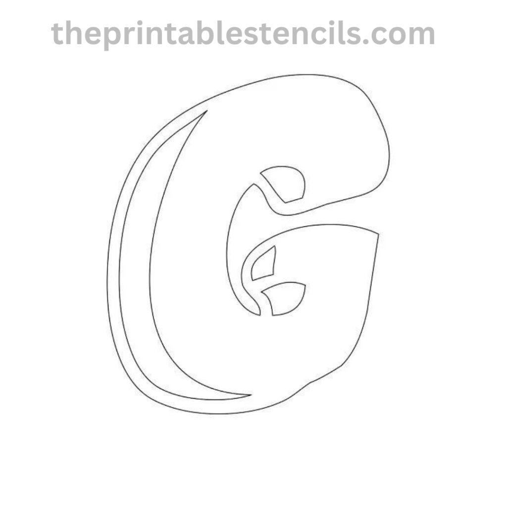 Printable Bubble Letter Stencils