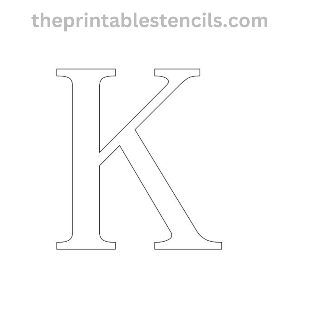Free Printable Greek Letter Stencils