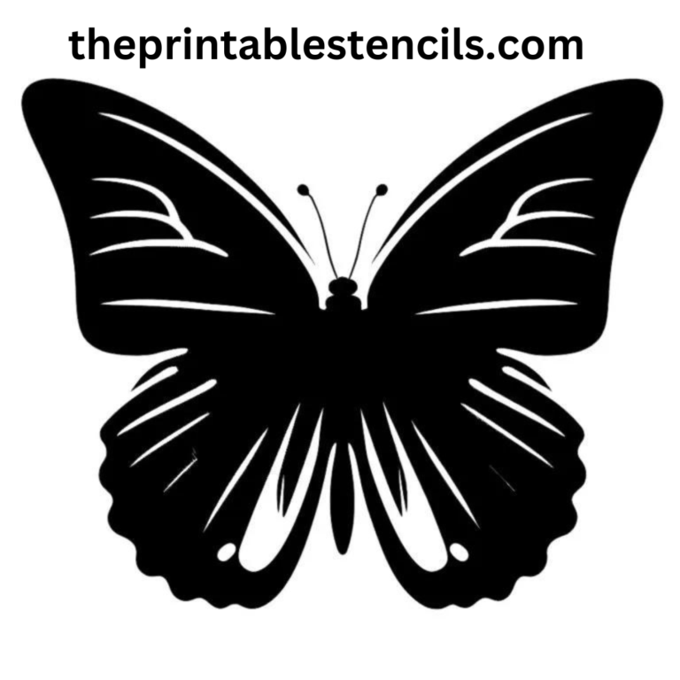 60+ Free Printable Butterfly Stencils, Silhouettes and Templates