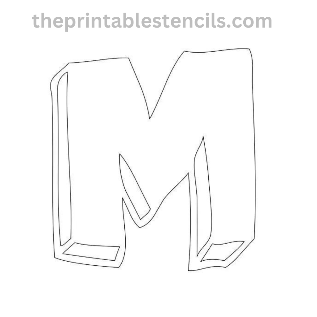 Printable Bubble Letter Stencils