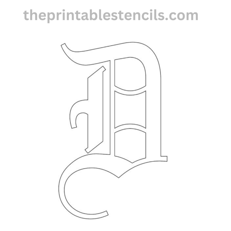 Printable Old English Letters Stencils/Templates