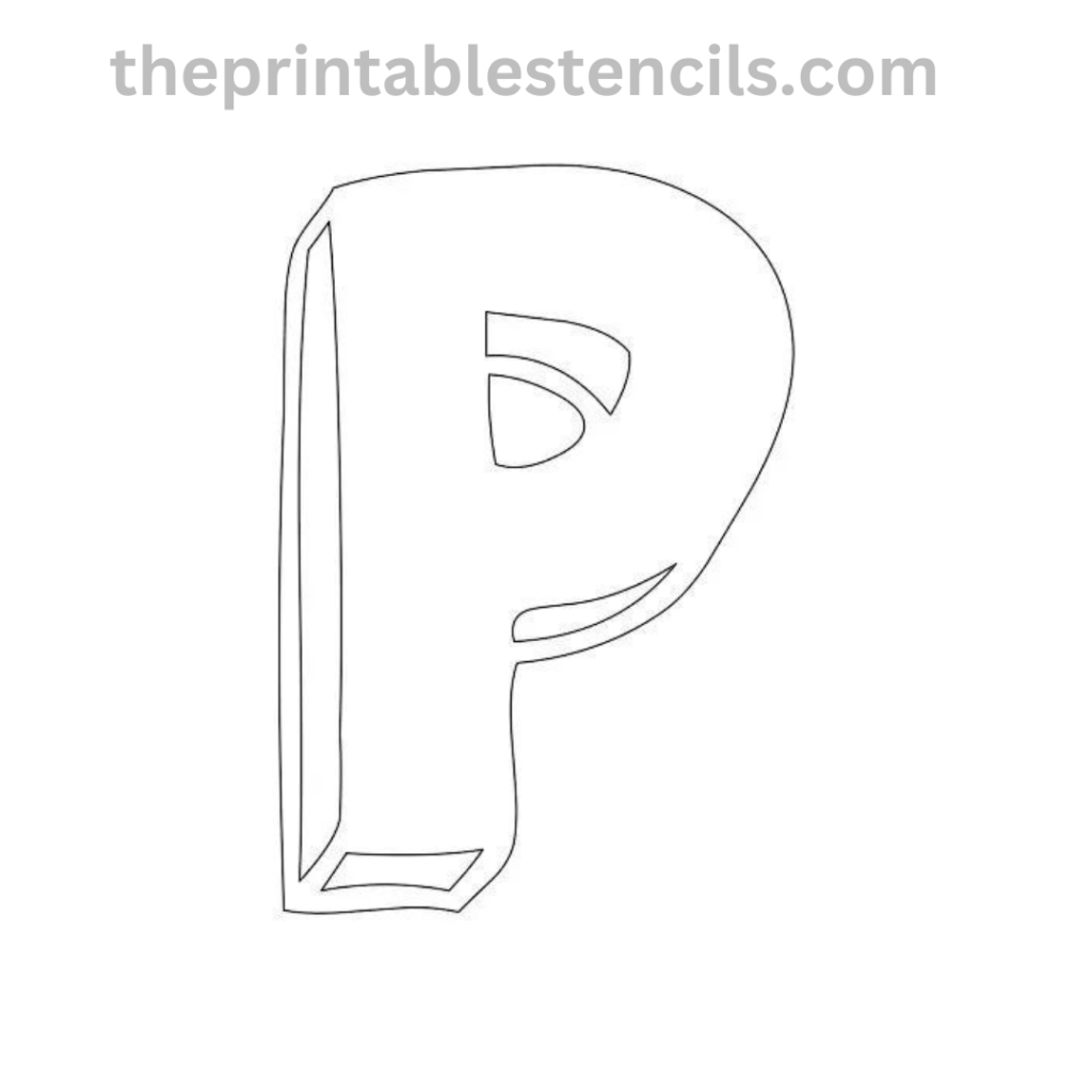 Printable Bubble Letter Stencils