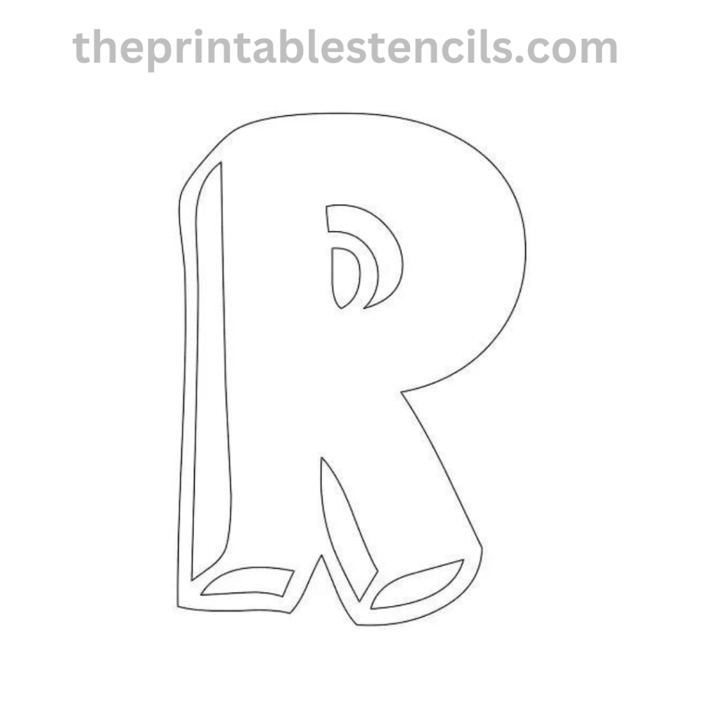 Printable Bubble Letter Stencils