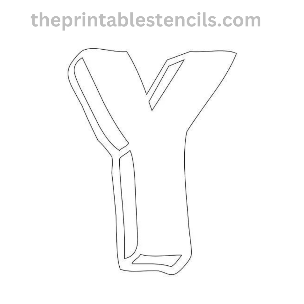 Printable Bubble Letter Stencils
