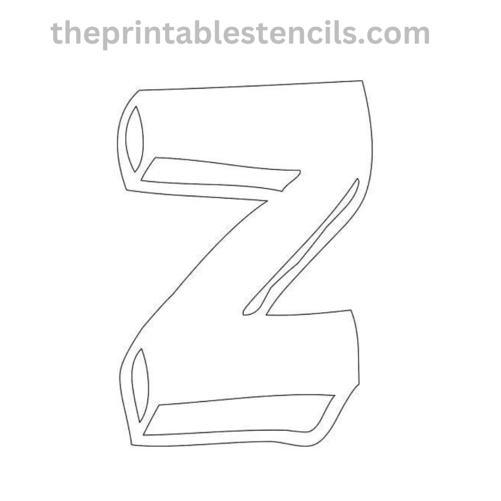 Printable Bubble Letter Stencils
