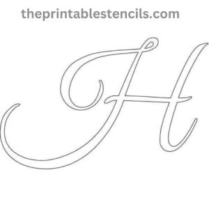 Free Printable Cursive Alphabet Letters Stencils