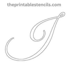 Free Printable Cursive Alphabet Letters Stencils