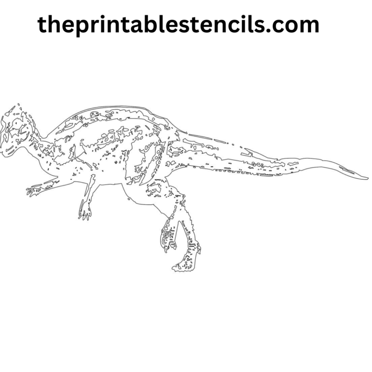 23 Free Printable Dinosaur Stencil Designs