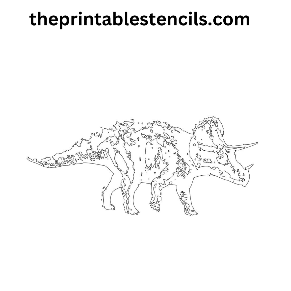 23 Free Printable Dinosaur Stencil Designs