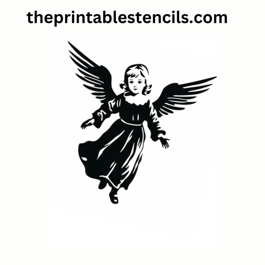 Free Printable Christmas Angel Stencils