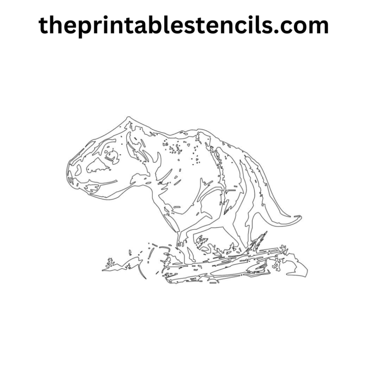 23 Free Printable Dinosaur Stencil Designs