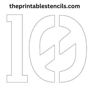 Free Printable 3 Inch Number Stencils 1-10
