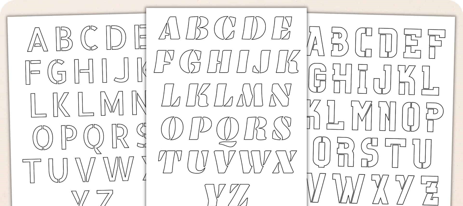 Letter Stencils - The Printable Stencils