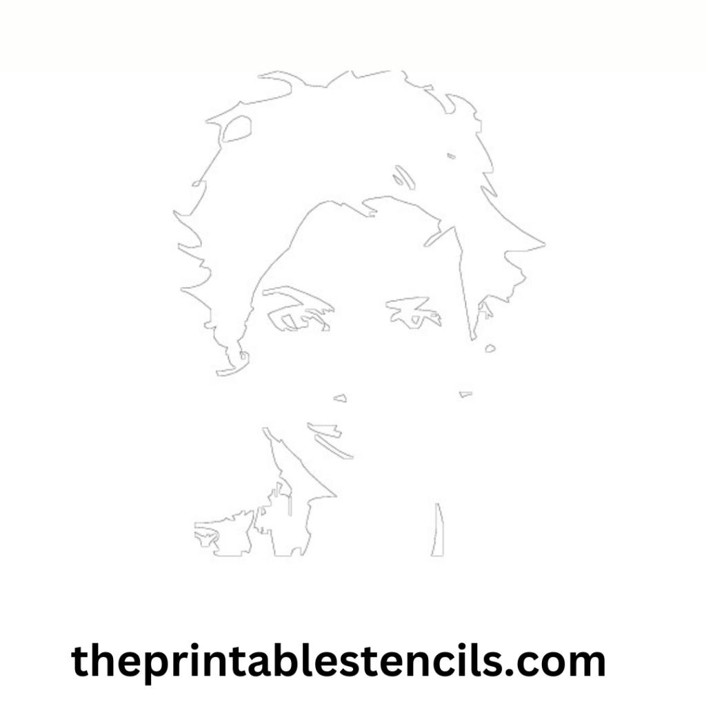 Free Printable Halle Berry Stencil
