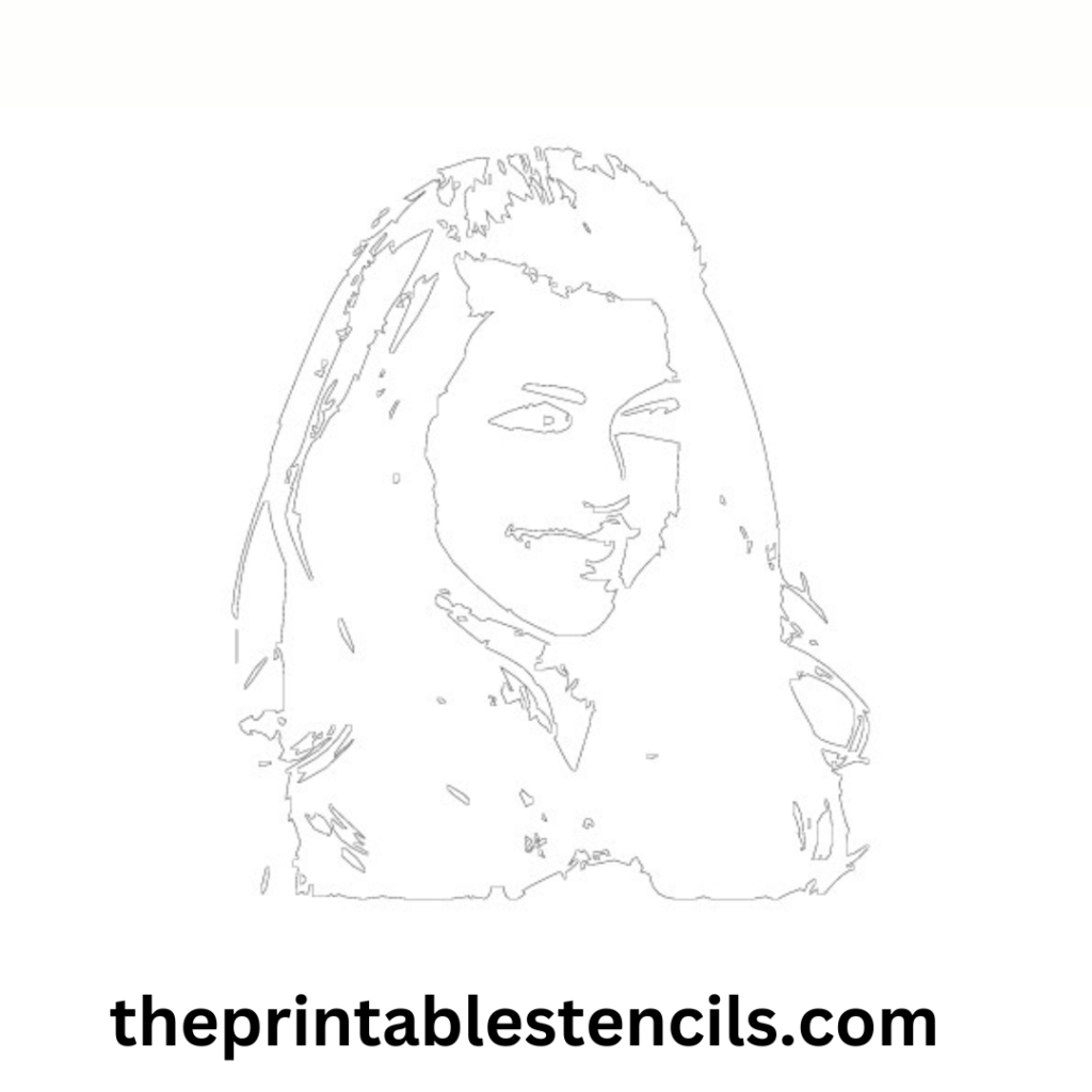 Free Printable Miley Cyrus Stencil