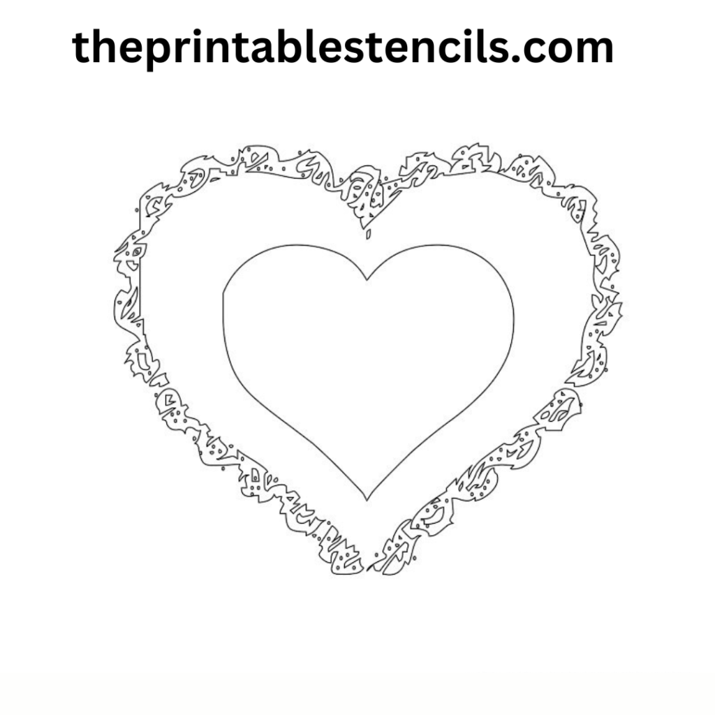 Printable Heart Stencils