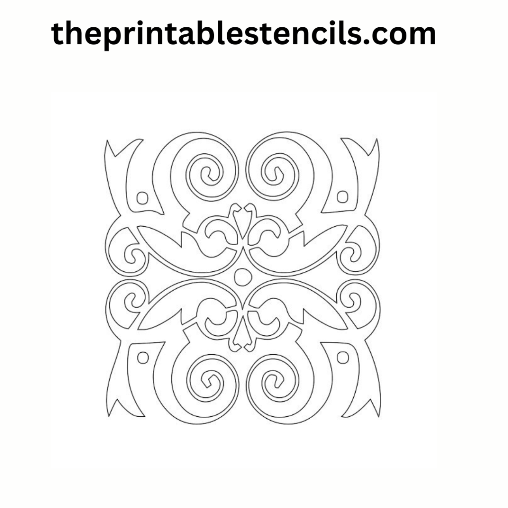 24 Free Printable Damask Stencil Patterns