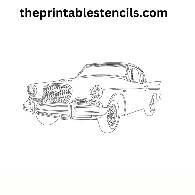 Free Printable Classic Car Stencils