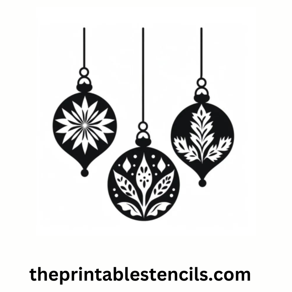 Free Printable Christmas Ornaments Stencils