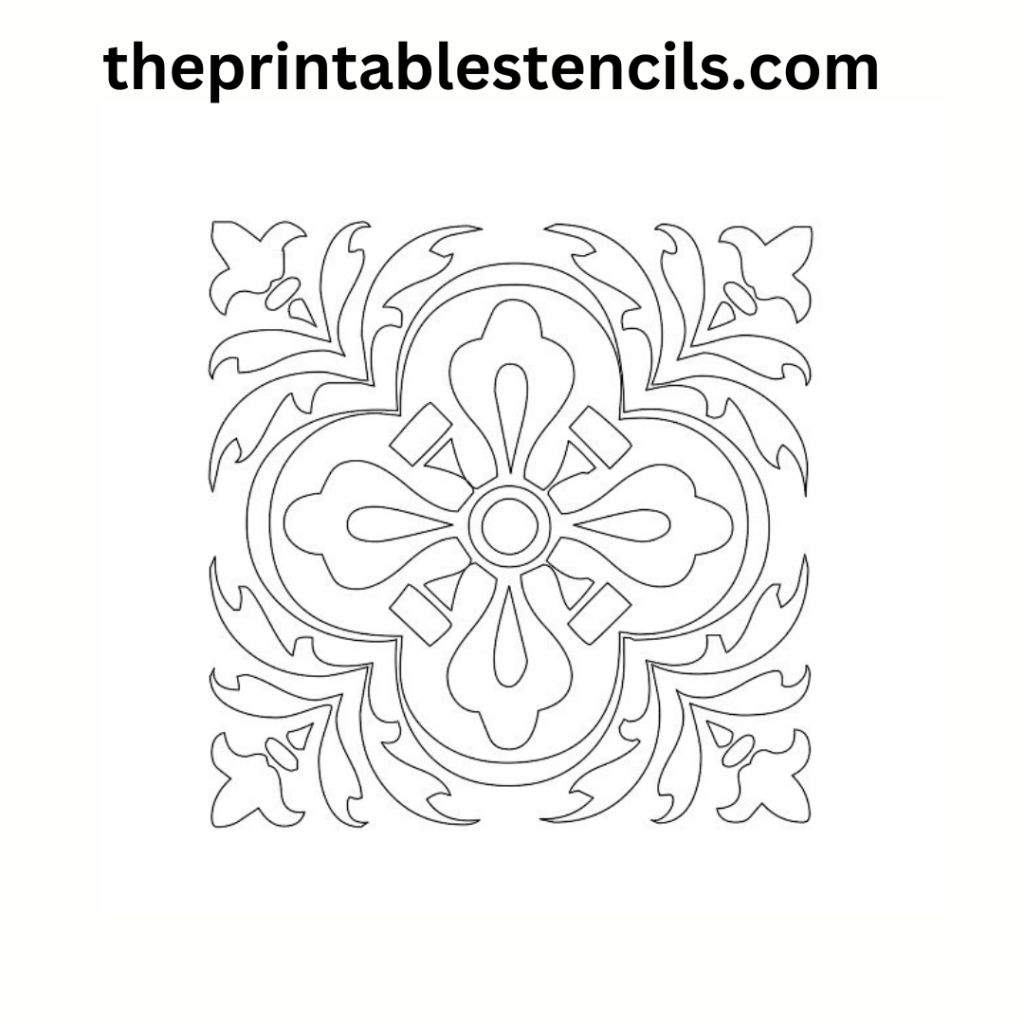 24 Free Printable Damask Stencil Patterns