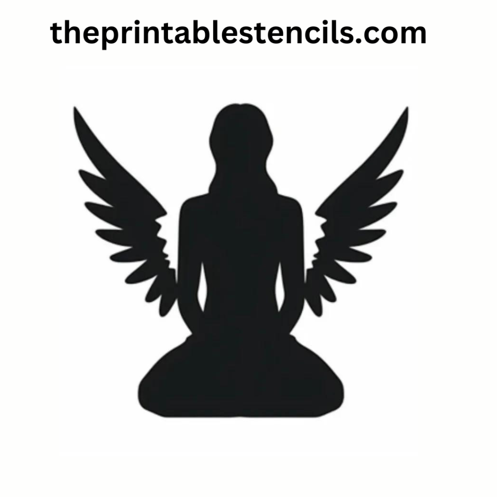 22 Free Printable Angel Stencils